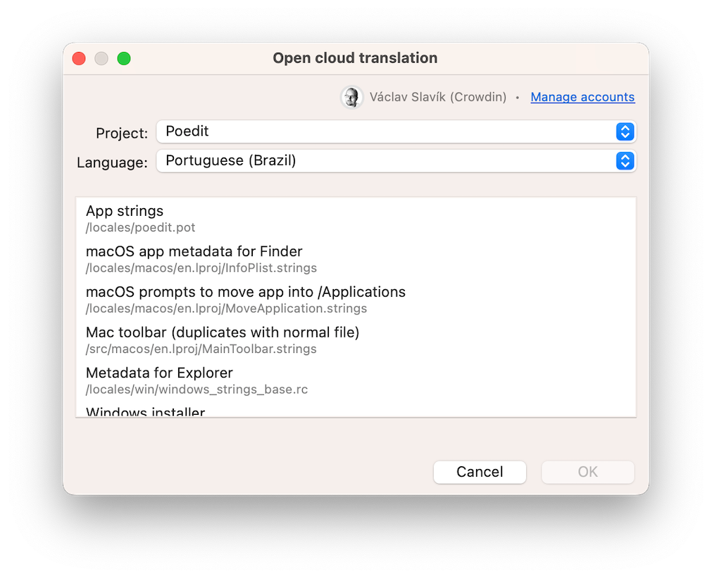 Cloud Sync in Poedit — Poedit